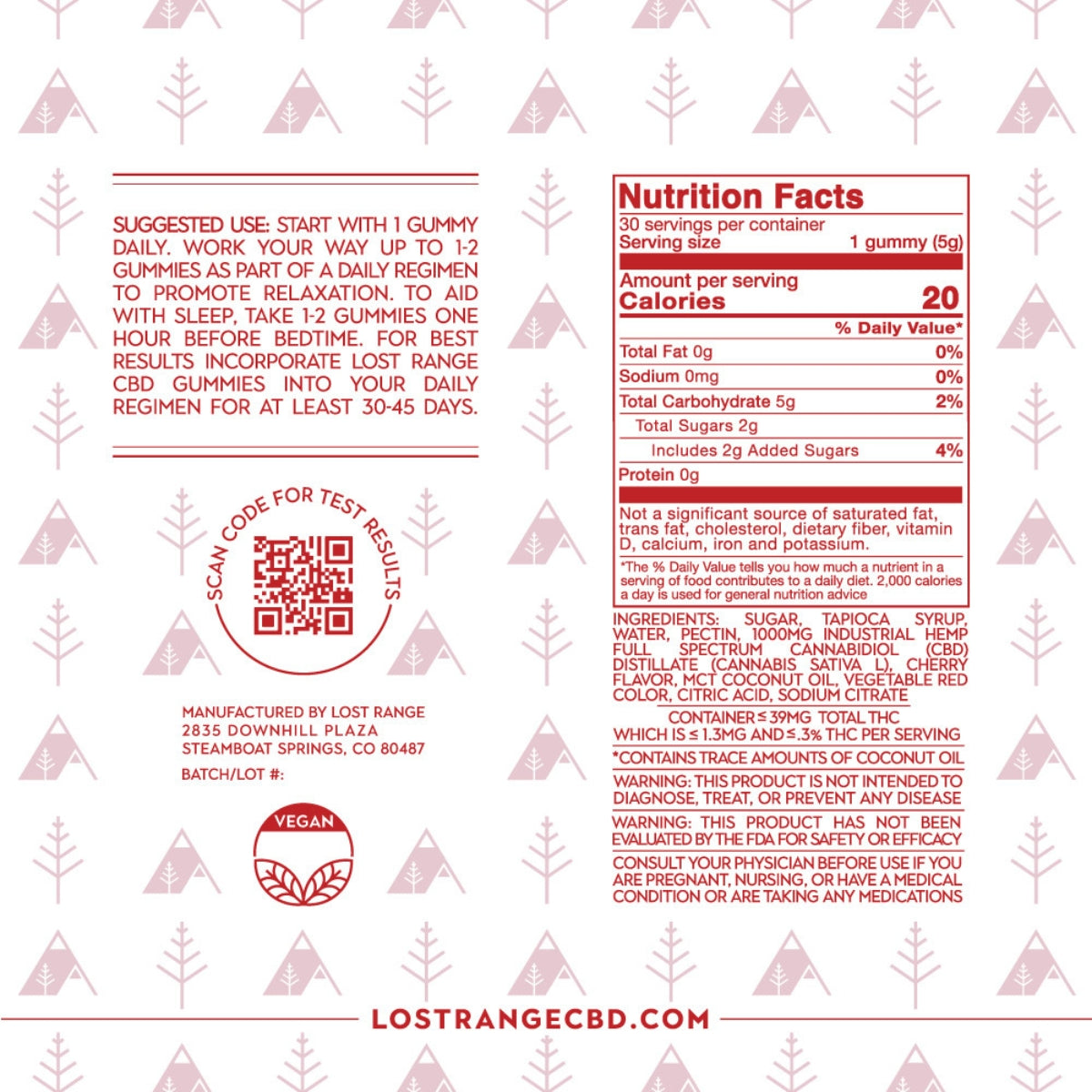 CBD Gummies (333-1000mg) – lost range.®